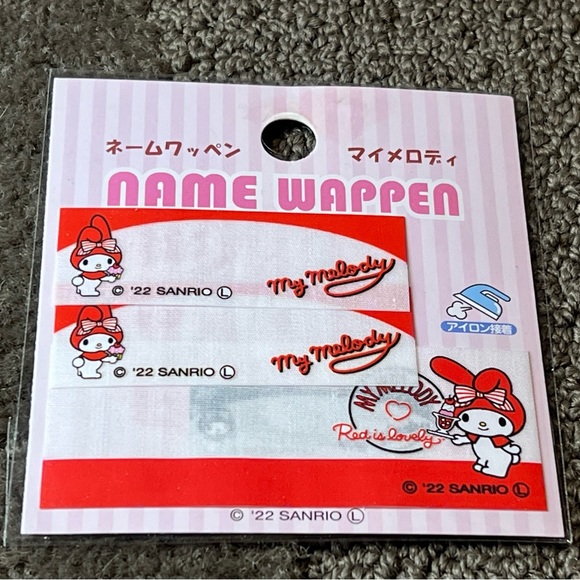Sanrio | Office | My Melody Name Wappen Ironon Patch Nametag Japan Exclusive Official Sanrio ...